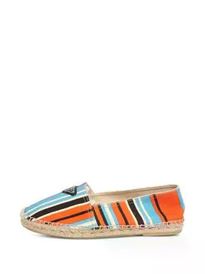 Prada Striped Espadrilles