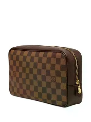 LOUIS VUITTON Damier Ebene Troussse Toilette 25 Clutch Bag