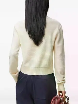 Loewe Embroidered Logo Fine Knit Sweater