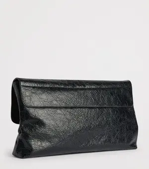 Balenciaga Lambskin Le City Clutch Bag - Black