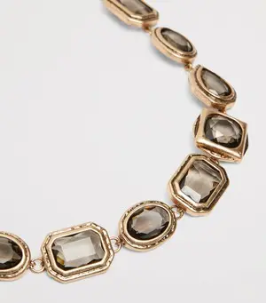 Max Mara Embellished Crystal Choker Necklace