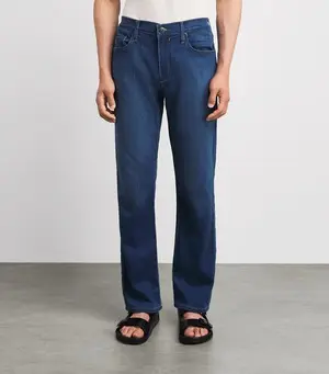 Paige Normandie Straight Leg Jeans In Dark Wash - Blue