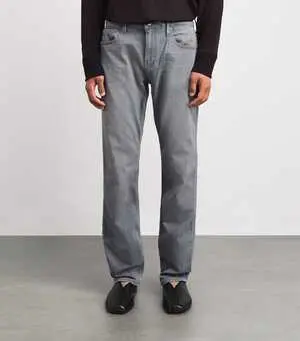 Paige Normandie Straight Leg Jeans - Grey