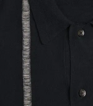 Commas Cotton-cashmere Stripe Cardigan