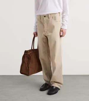 Prada Old Denim Straight Leg Jeans - Neutral