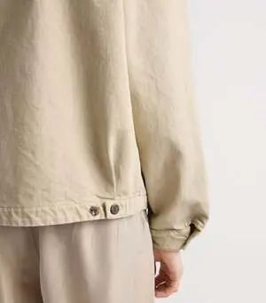 Prada Vintage Washed Denim Blouson Jacket - Neutral