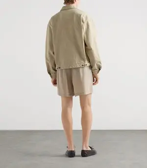 Prada Vintage Washed Denim Blouson Jacket - Neutral