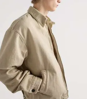 Prada Vintage Washed Denim Blouson Jacket - Neutral