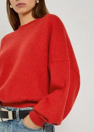 Khaite Margaux Cashmere Jumper - Orange