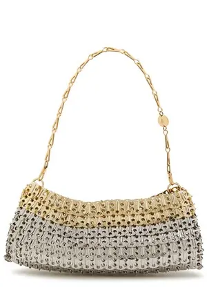 Rabanne 1969 Two-tone Disc Shoulder Bag - Silver