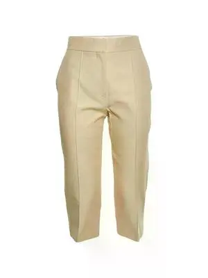 Dior Tailored Silk Cropped Trousers