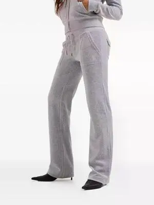 Juicy Couture Del Ray Velvet-texture Track Pants
