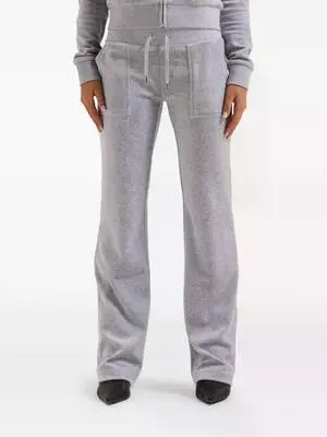 Juicy Couture Del Ray Velvet-texture Track Pants