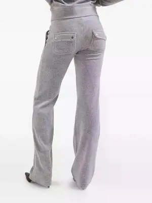Juicy Couture Del Ray Velvet-texture Track Pants
