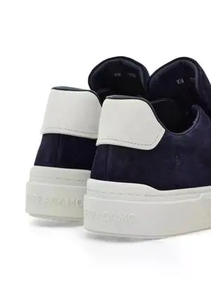 FERRAGAMO Gancini Panelled Sneakers - Blue