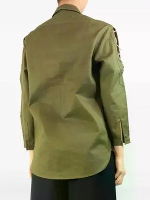 Saint Laurent Cotton Lace-up Shirt