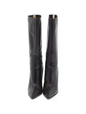JIMMY CHOO Leather Mid-calf Stiletto Boots