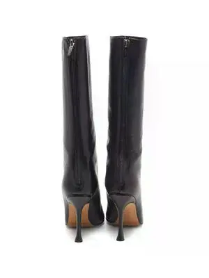 JIMMY CHOO Leather Mid-calf Stiletto Boots