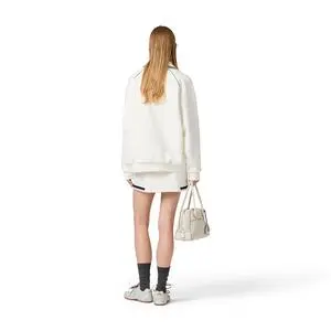 Miu Miu Bonded Cotton Piqué Blouson Jacket
