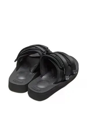 Suicoke Moto Strap Detail Sandals - Black