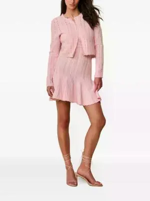 LoveShackFancy Pointelle Knit Cardigan - Pink