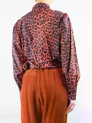 GANNI Leopard Print Shirt