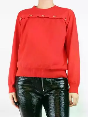 Bottega Veneta Wool Crew Neck Button-front Sweater