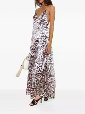 Ulla Johnson Abstract Print Open-back Maxi Dress