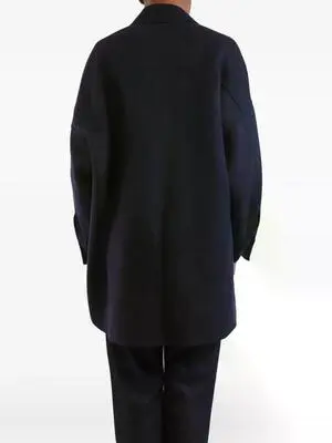 Max Mara Oversized Button-up Coat With Classic Collar