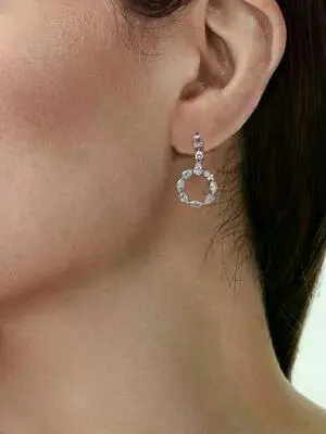 JEWELS AFICIONADO Diamond Cut-out Earrings