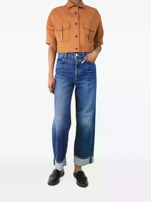 MOTHER Relaxed Fit Turn-up Hem Jeans