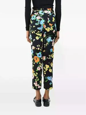 Moschino Floral Print Straight-leg Trousers