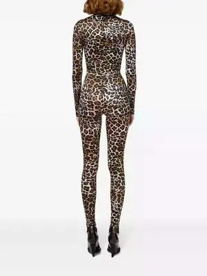 Elisabetta Franchi Leopard-print Cut-out Jumpsuit