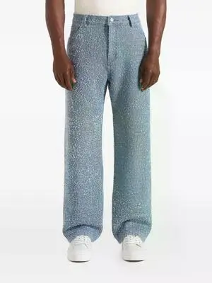 Manière De Voir Manière De Voir Arnault Bouclé Relaxed-Fit Jeans Blue