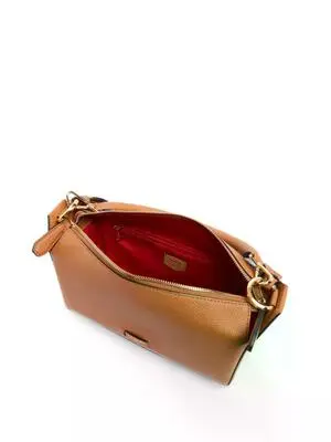 LANCEL Medium Louison Grained Leather Shoulder Bag - Brown