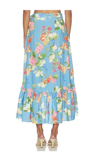 Yumi Kim Novella Wrap Skirt In Floral Print - Multi