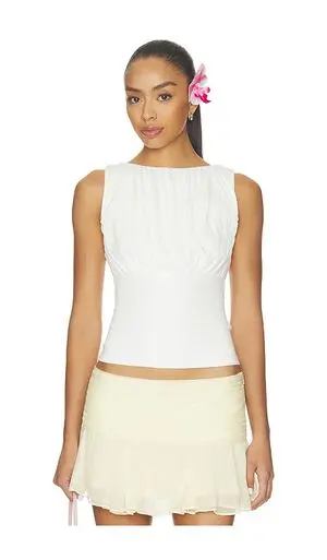 ALL THE WAYS Jemima Top - White