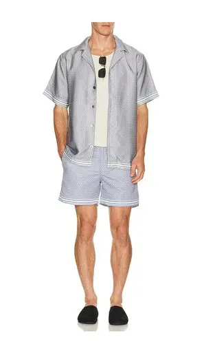 CHE Lucena Printed Swim Shorts - Blue