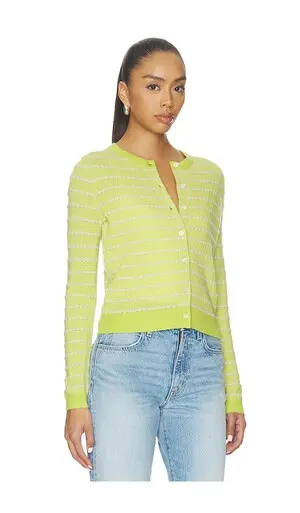 Guest In Residence Pebble Stripe Jane Cardigan - Green