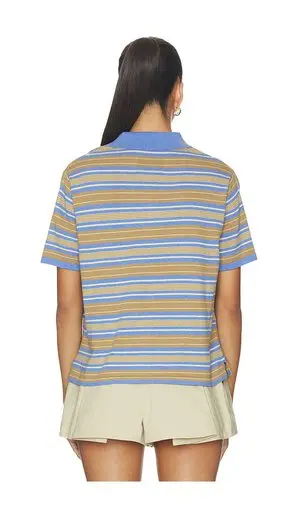 Guest In Residence Short Sleeve Stripe Rugby Polo