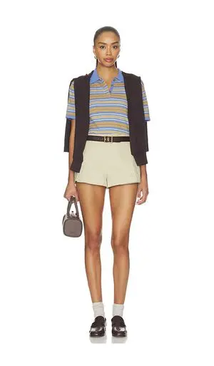 Guest In Residence Short Sleeve Stripe Rugby Polo