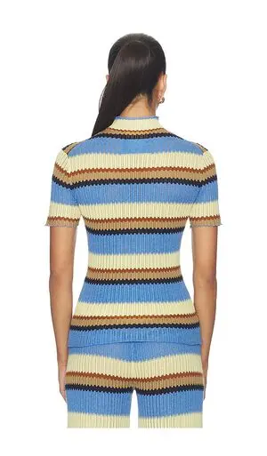 Guest In Residence Striped Palazzo Top - Multi