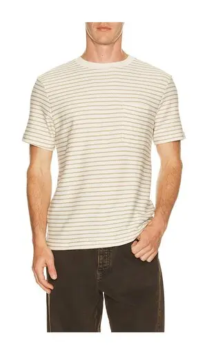 FRAME Ribbed Striped Tee In . Also - Multi