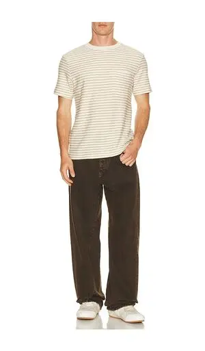FRAME Ribbed Striped Tee In . Also - Multi