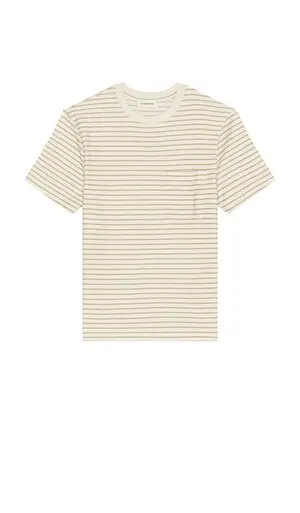 FRAME Ribbed Striped Tee In . Also - Multi