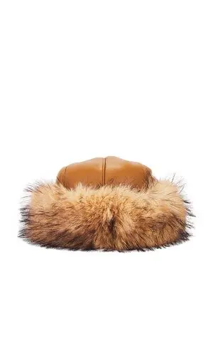 Jocelyn Faux Shearling Roller Hat