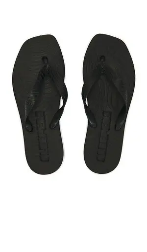 VELOUR Tapered Platform Flip Flop - Black