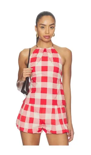 SEROYA Deza Halterneck Top With Leather Straps
