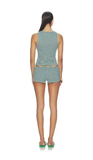 Superdown Ribbed Striped Short Set - Multi
