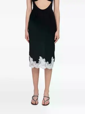 Beaufille Miuccia Lace-trim Skirt - Black